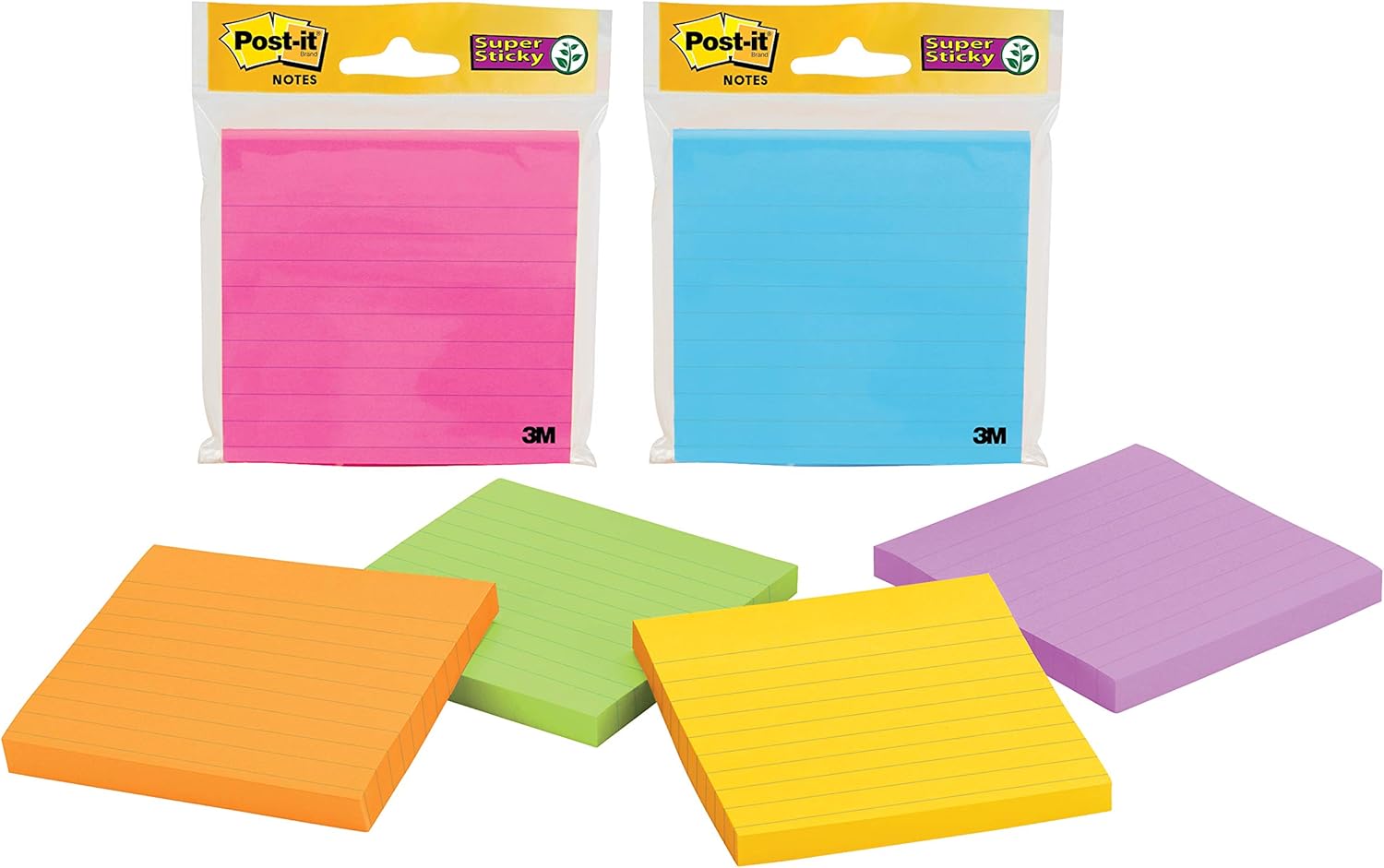 Amazon.com : Post-it Super Sticky Notes, 4x4 in, 1 Pad, 2x the Sticking ...
