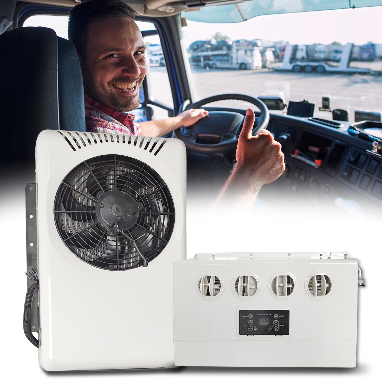 Amazon.com: 12V Air Conditioner 8000BTU, Mini Split 12 Volt Air ...