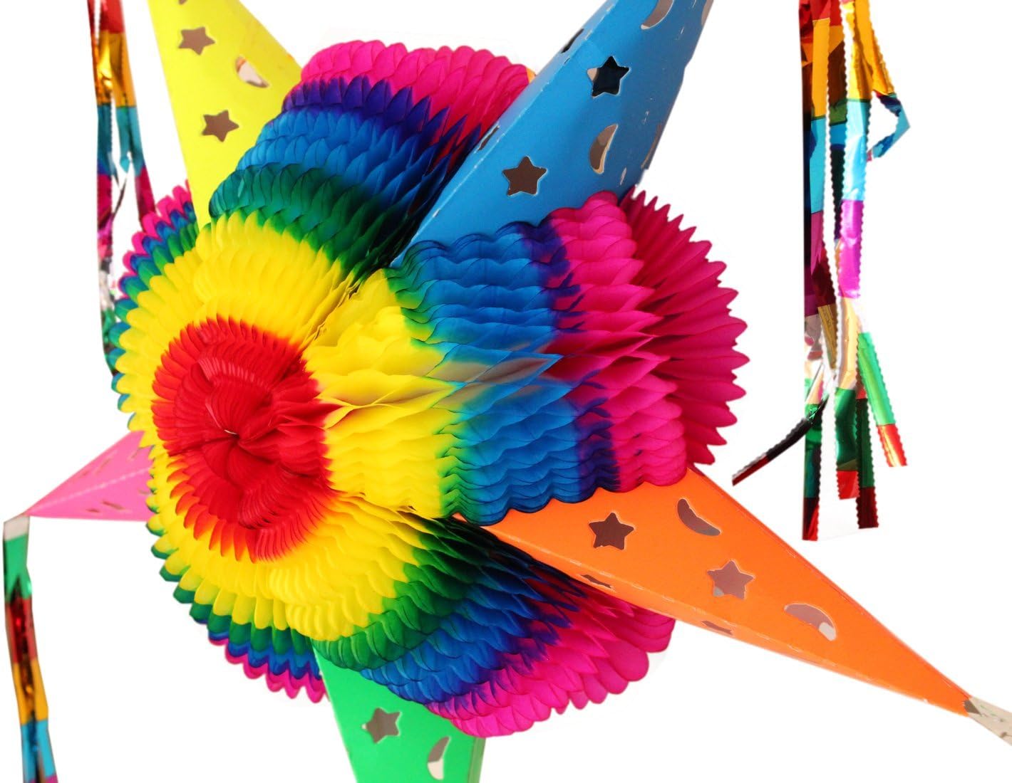 Amazon.com: Colorful Foldable RAINBOW PIÑATA - 20.5 " Inches Cardboard ...