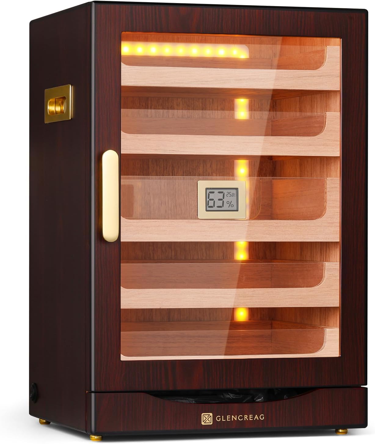 Amazon.com: GLENCREAG Cigar Humidor Cabinet with Automatic LED Light ...