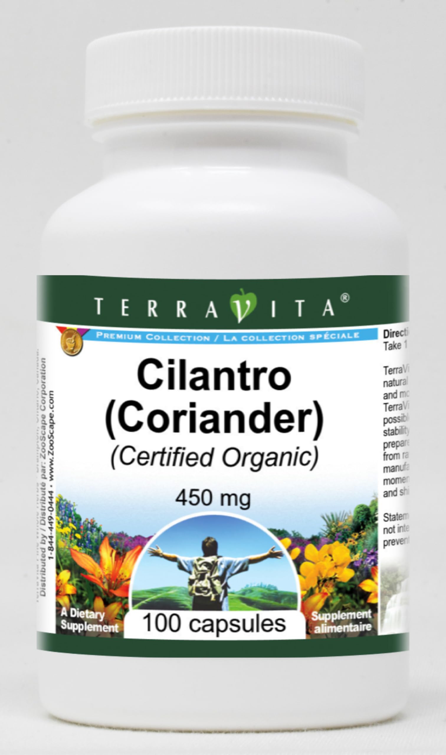 Amazon.com: Cilantro (Coriander) (Certified Organic) - 450 mg (100 ...
