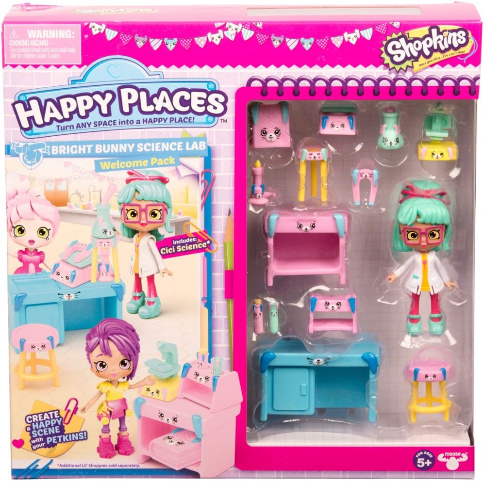 Amazon.com: Happy Places Shopkins S3 Welcome Pack - Bright Bunny ...