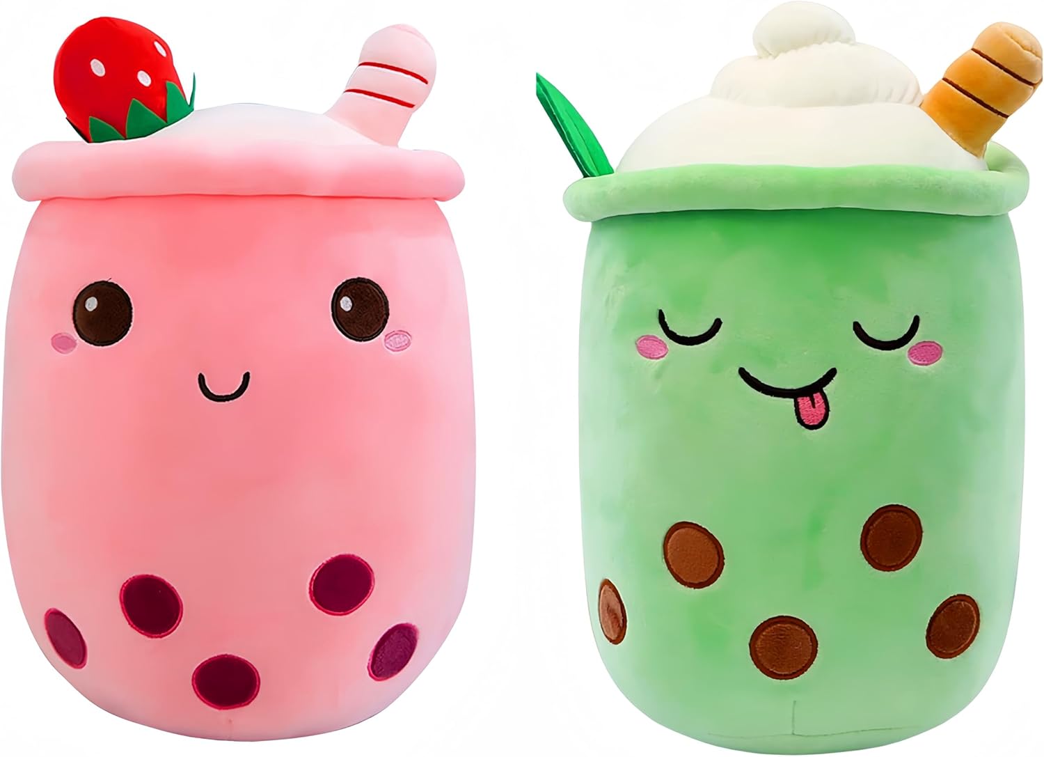 2 Pack Bubble Tea Plush Cute Stuffed Animal Stuffy Milk Cup Plushie ...