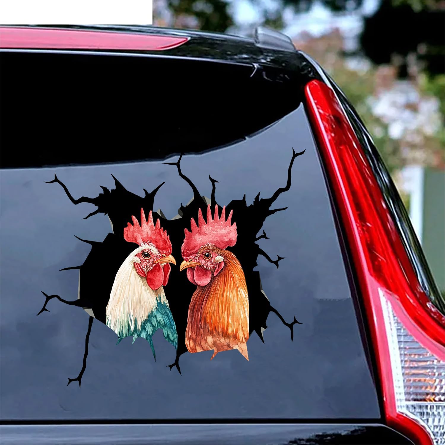 Amazon.com - Chicken Stickers, Chicken Car Decals - 3D Realistic Farm ...