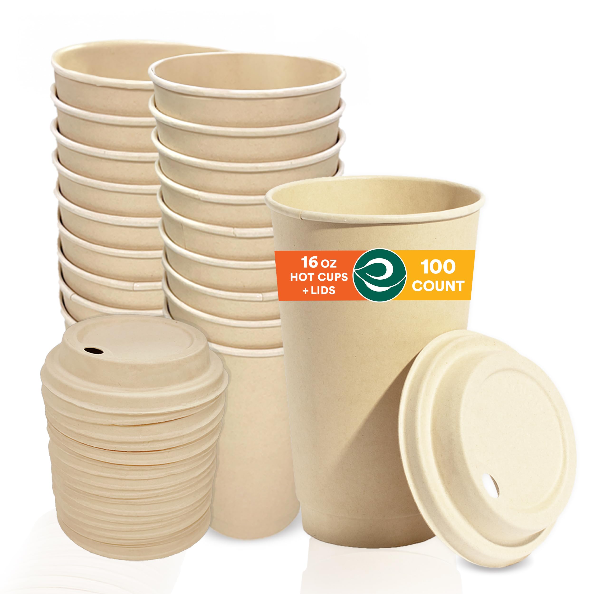 Snapklik.com : ECO SOUL 100% Compostable Plant-Based (PFAS-Free) 16oz ...