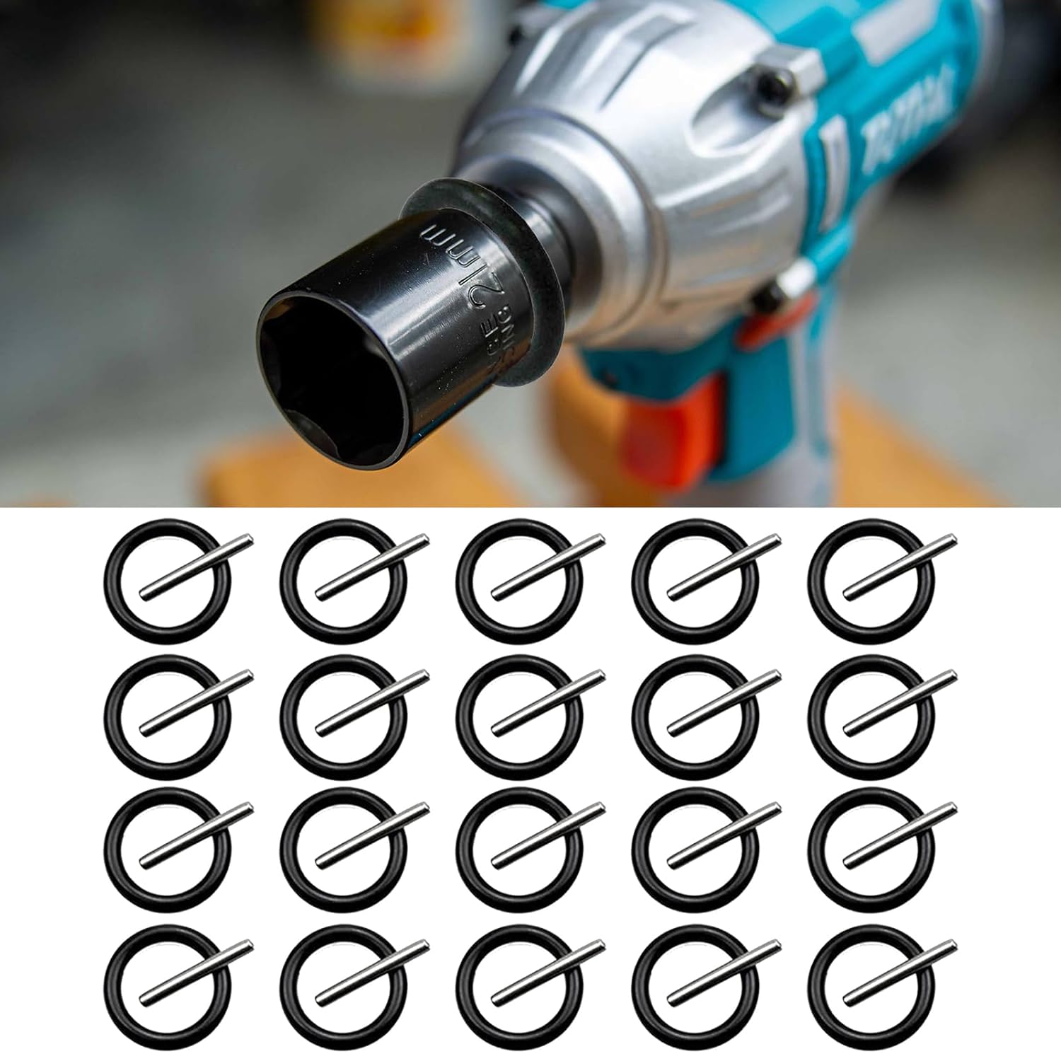 Replacement Pin and O-Ring Set 40pcs, 40*4mm Sealing Gasket Impact Ring ...