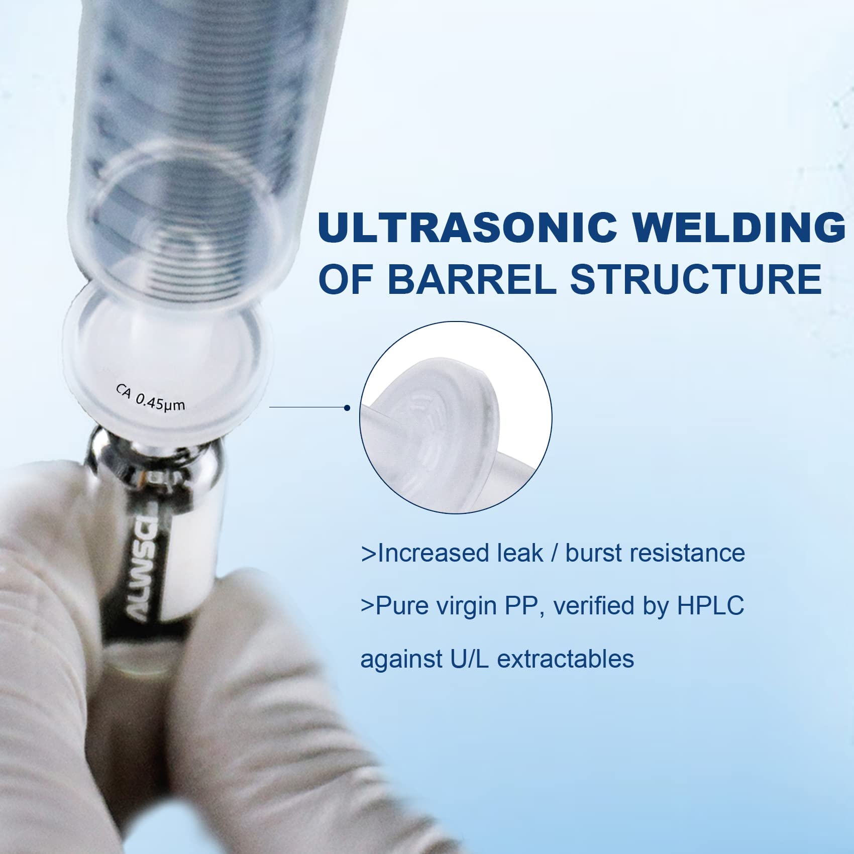 Snapklik.com : Labfil 20 Pack Sterile Syringe Filter CA Membrane 0.22 ...