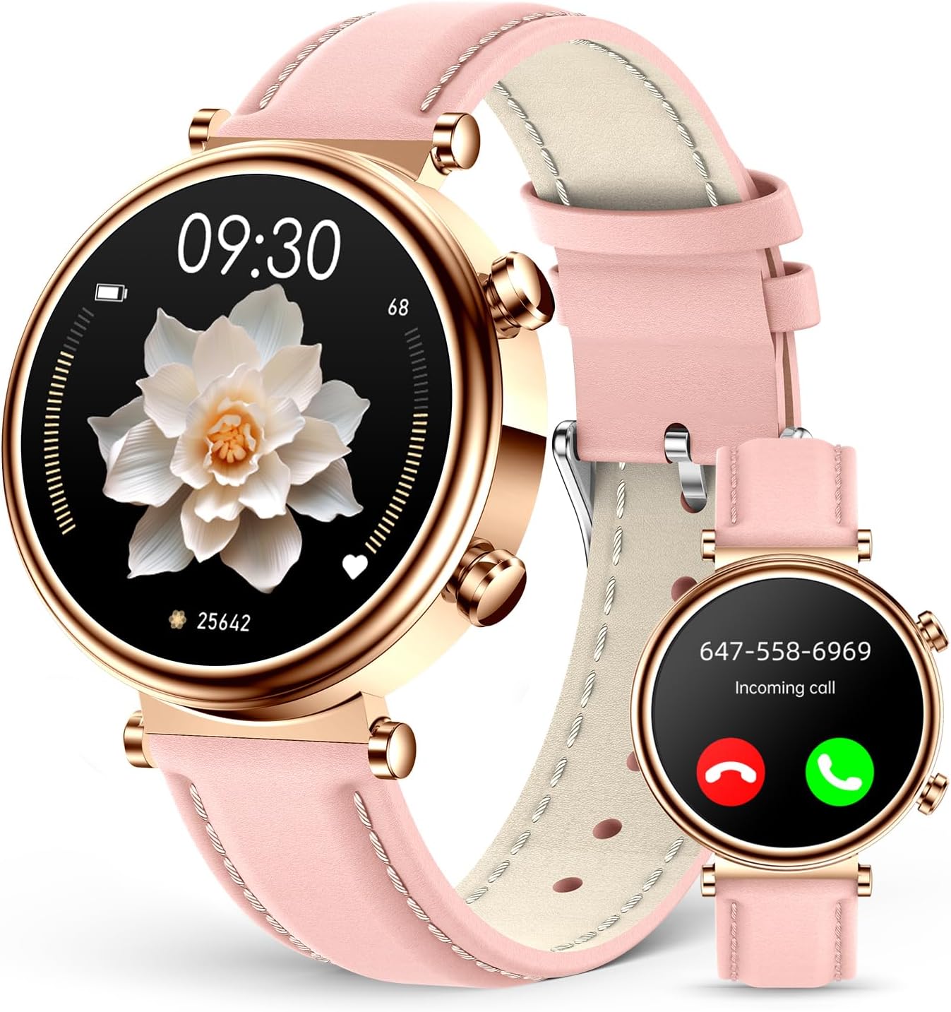 Amazon.com: BooaBei Smart Watch for Women -1.27" HD Smartwatch (Answer ...