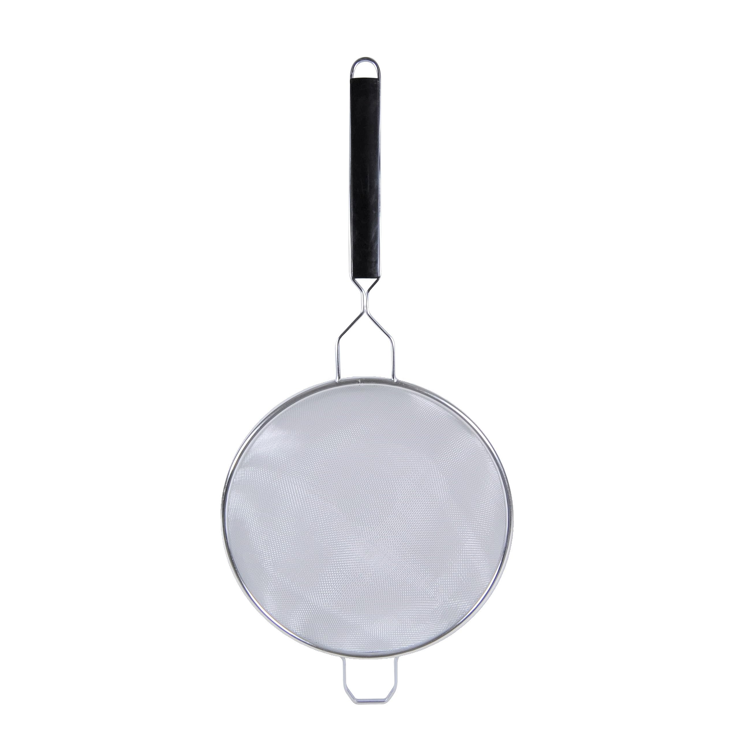 Snapklik.com : 10-Inch Single Fine Mesh Strainer Stainless Steel 10-3/4 ...