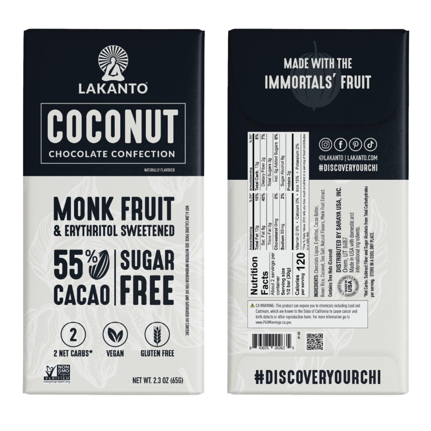 Snapklik.com : Lakanto Sugar Free Chocolate Bars Sample Variety Pack ...