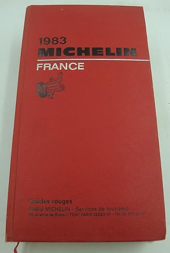 Amazon | France, 1983 (Michelin Red Guide) | Michelin Travel ...