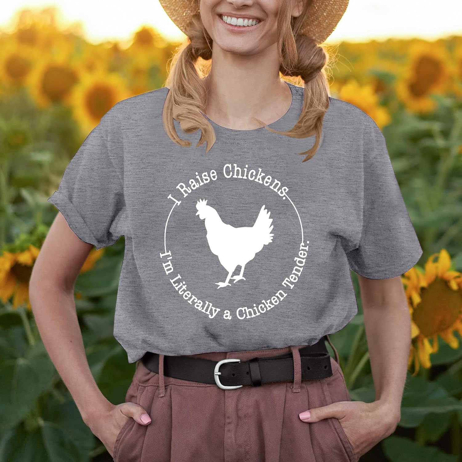 Chicken Shirt Women Funny Farm T Shirt Chicken Mom Shirts Cute Hen ...