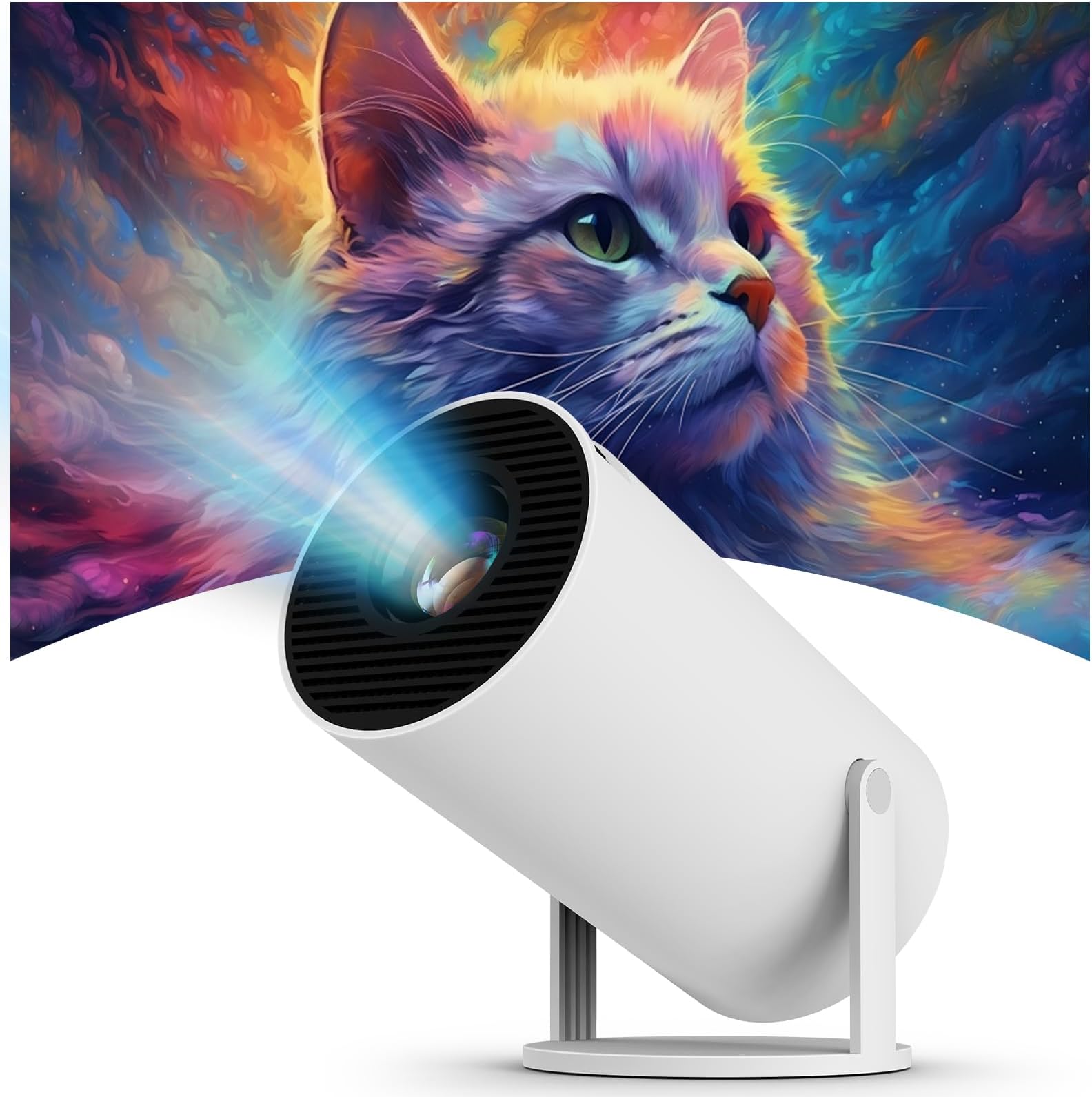 Mini Projecteur Android 11, 4K Videoprojecteur avec 120 ANSI Lumens ...