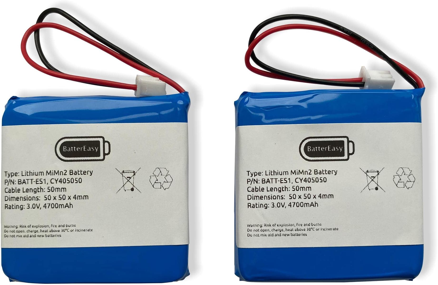 2 x Pyronix Deltabell DELTABB-WE Siren Bell Box Battery - BATT-ES1 Pair ...