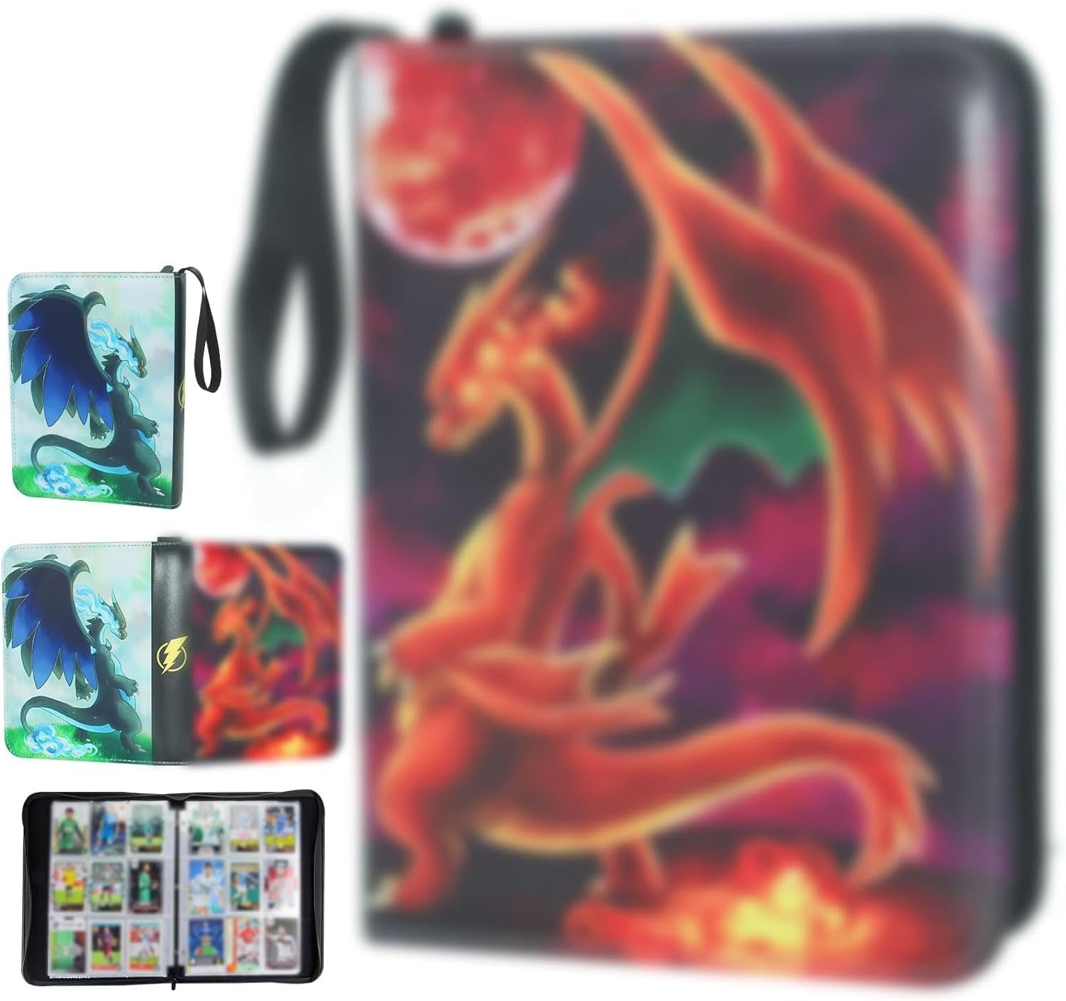 Amazon.com: Card Binder For Pokemon 9 Pocket, Holds 900 Cards, Display ...