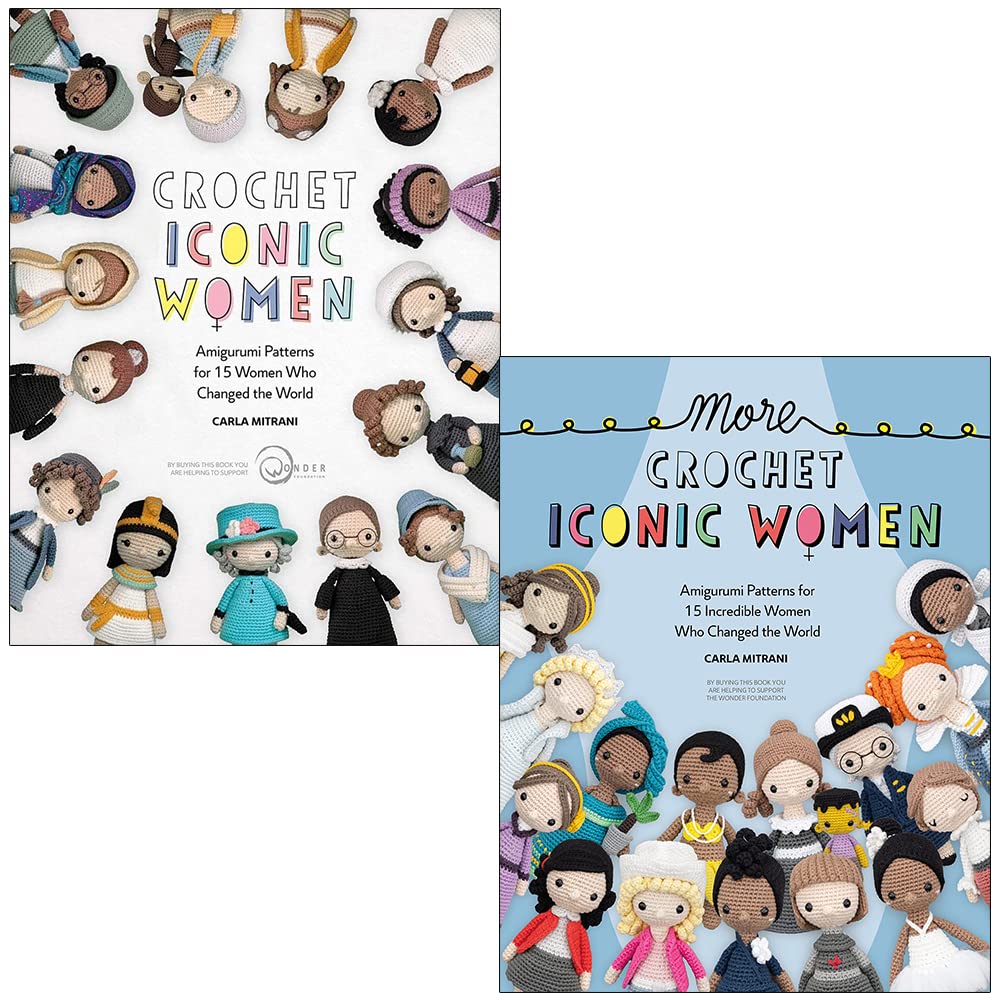 Crochet Iconic Women Collection 2 Books Set By Carla Mitrani (Crochet ...