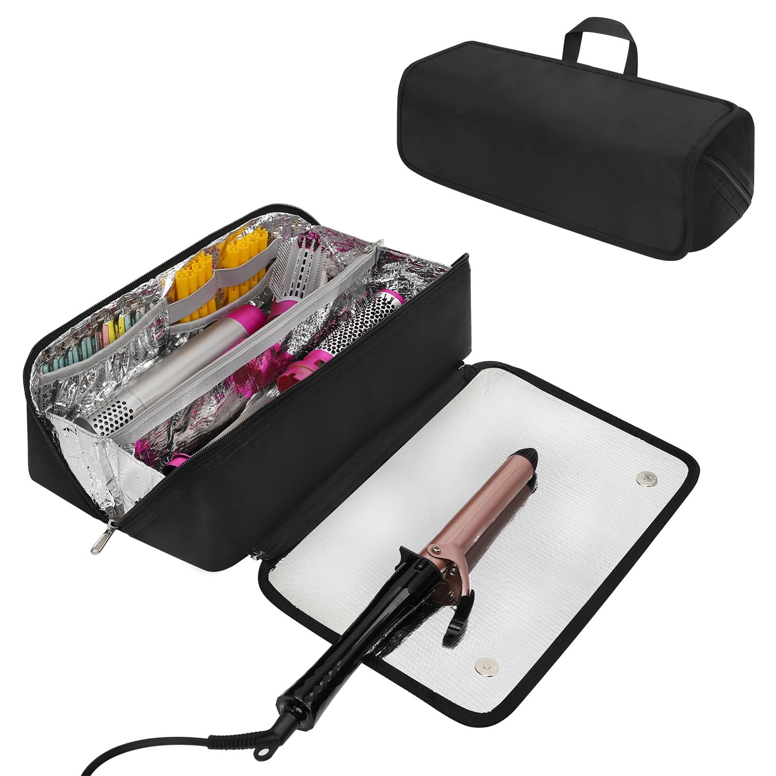 Amazon.com: Ethereal Hair Tools Travel Bag with Iron Mat, 2 in 1 Hair ...