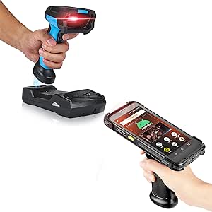 Amazon.com : MUNBYN IBS01U Industrial Barcode Scanner and 086P Android ...