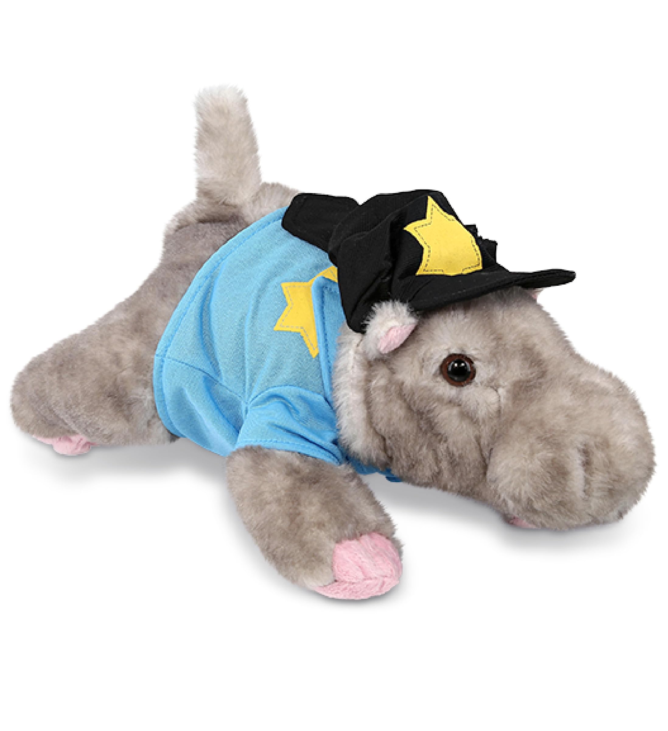 Amazon.com: DolliBu Hippo Police Officer Wild Collection Plush Toy ...