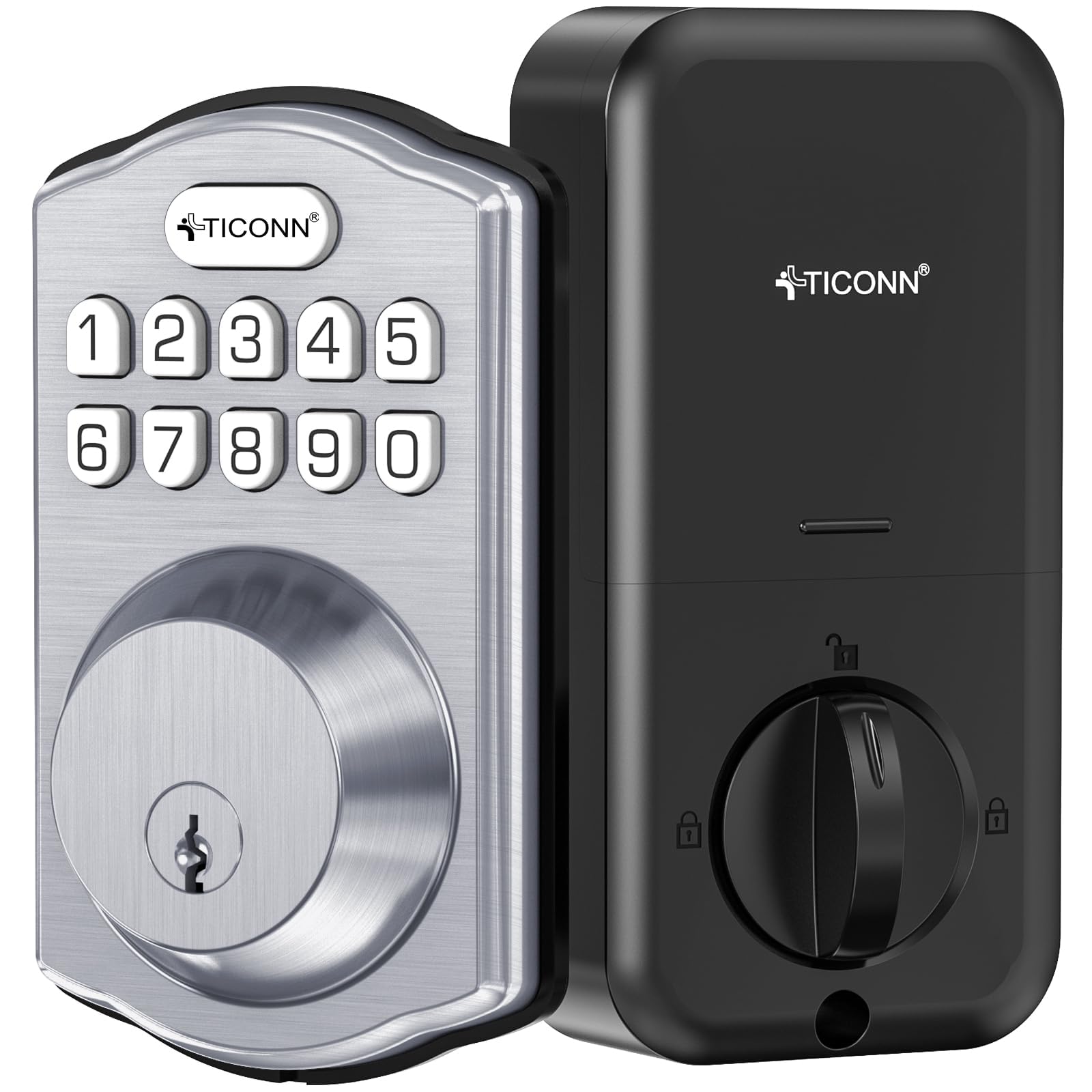 TICONN Keyless Deadbolt Entry Door Lock, Keypad Locks for Front Door ...
