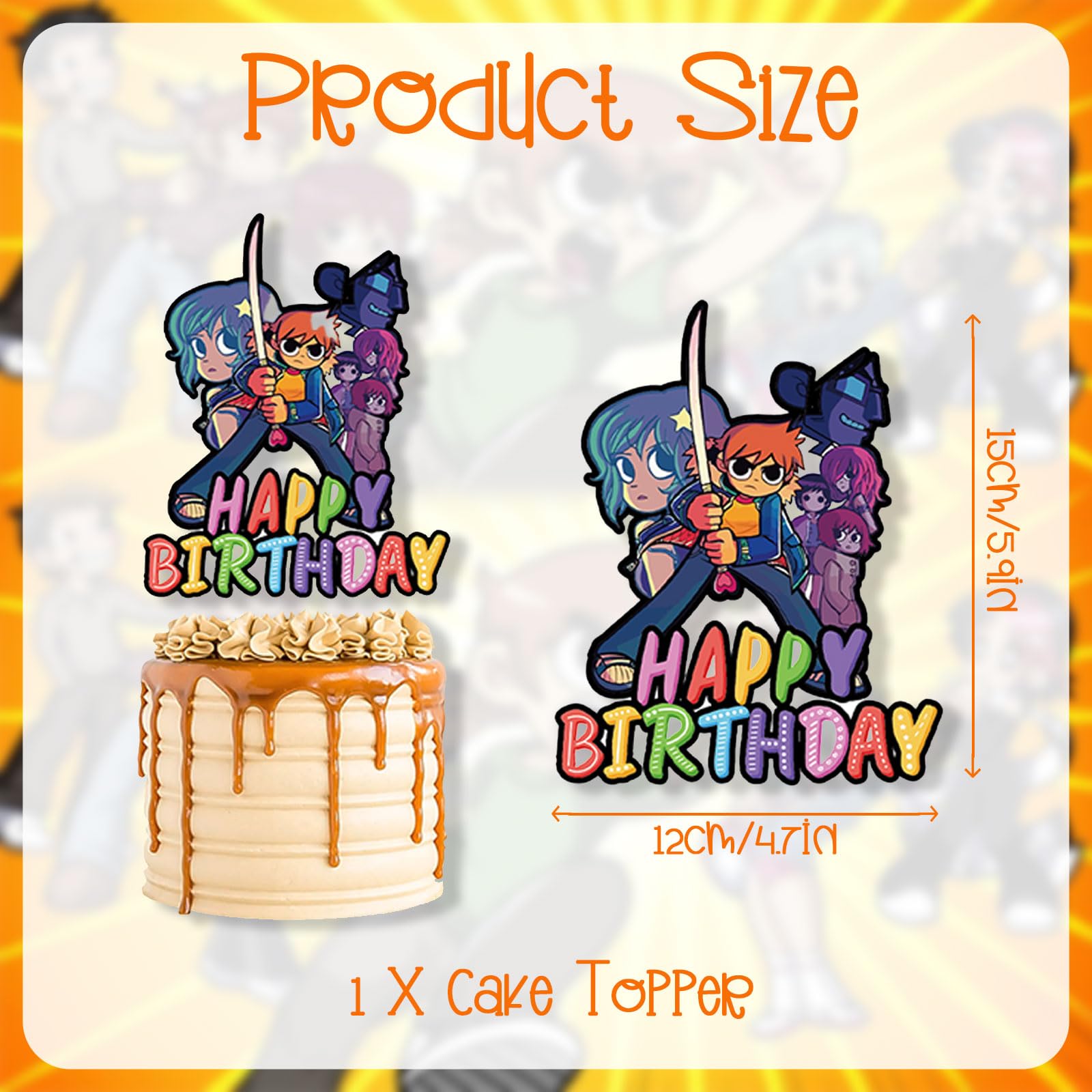 Snapklik.com : Scoot Pilgrim Party Cake Decorations, Scoot Pilgrim ...