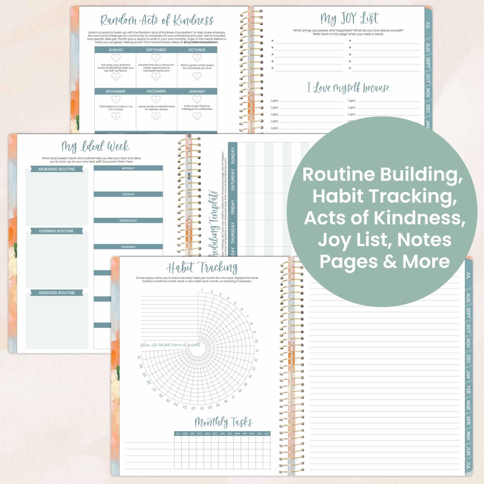 Snapklik.com : Bloom Daily Planners 2025-2026 (8.5" X 11") Academic ...