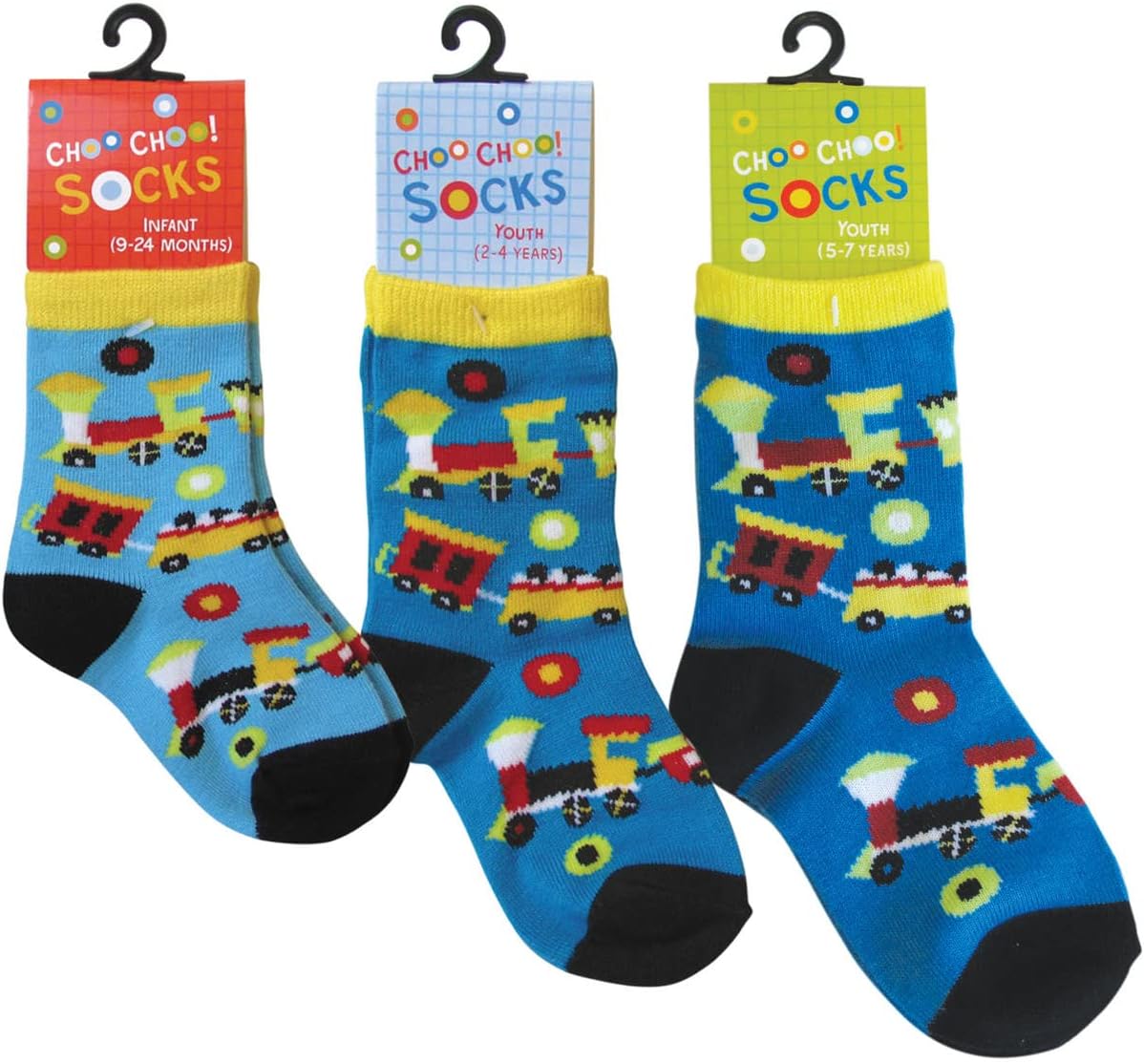 Amazon.com: MyCo Choo Choo Train Socks - Youth (2-4 years) (ONE pair ...