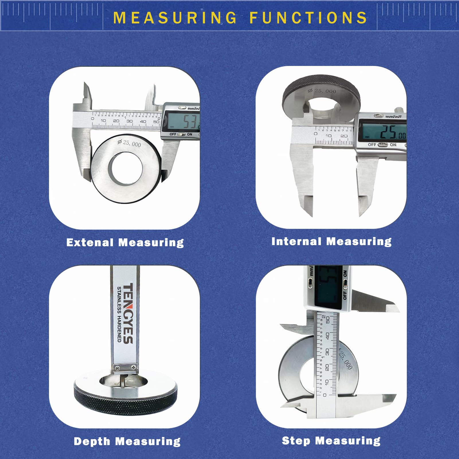 Snapklik.com : Digital Caliper Micrometer Measuring Tool - 12 Inch ...