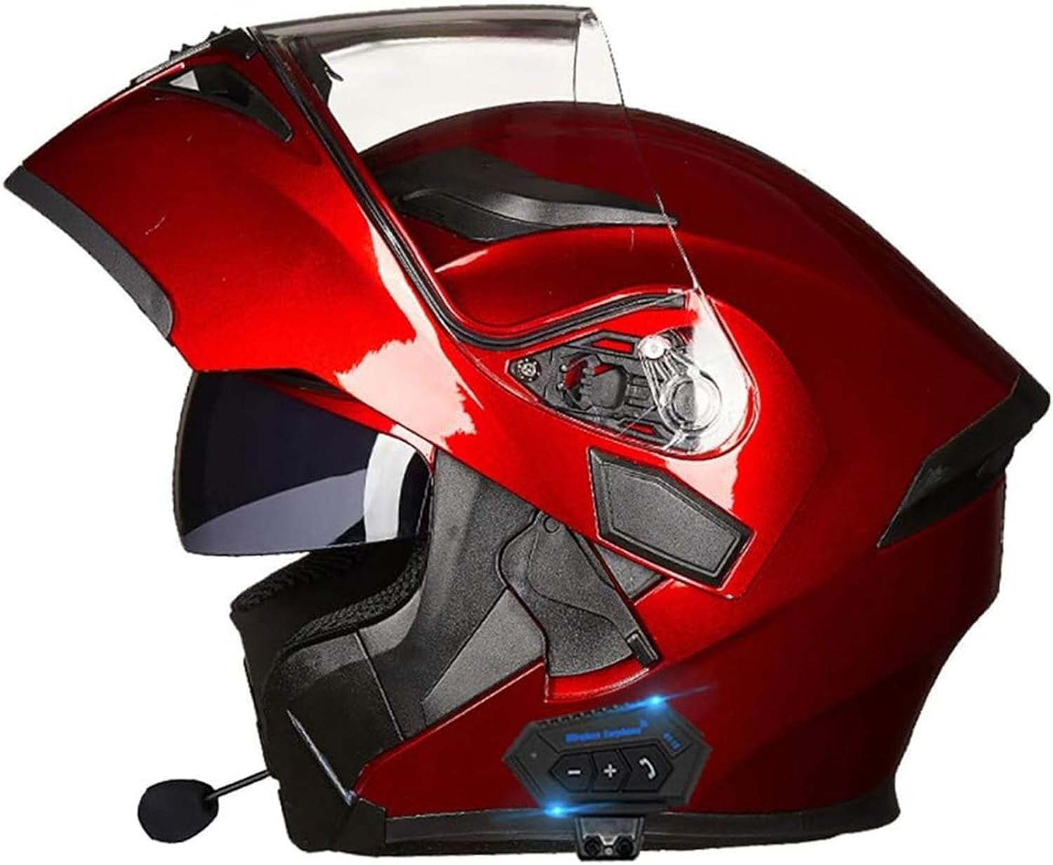 Bluetooth Modular Bluetooth Motorbike Helmet, ECE/DOT Approved Full ...
