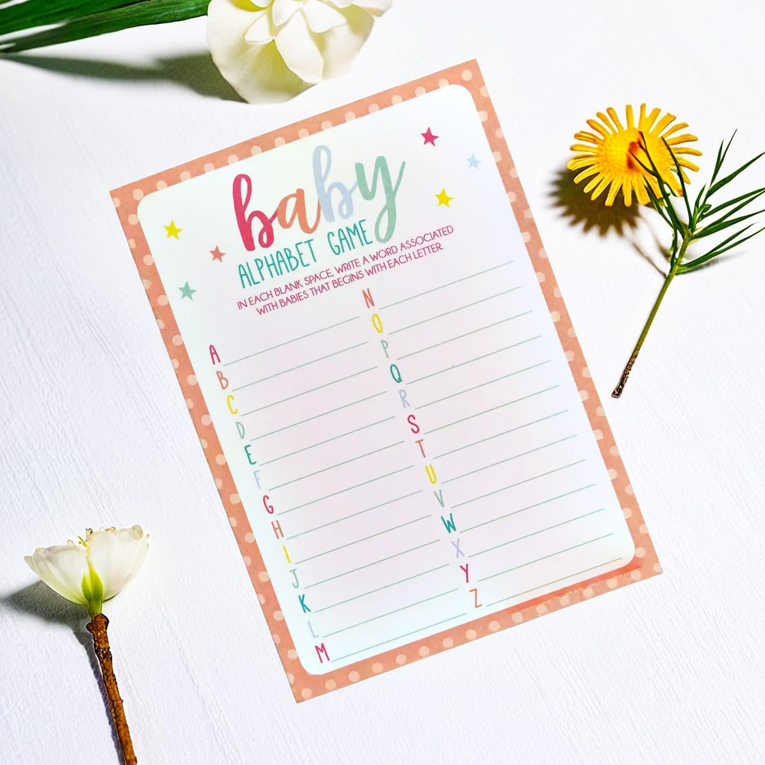 Baby Alphabet Game Printable Little Pumpkin Baby Shower Games,