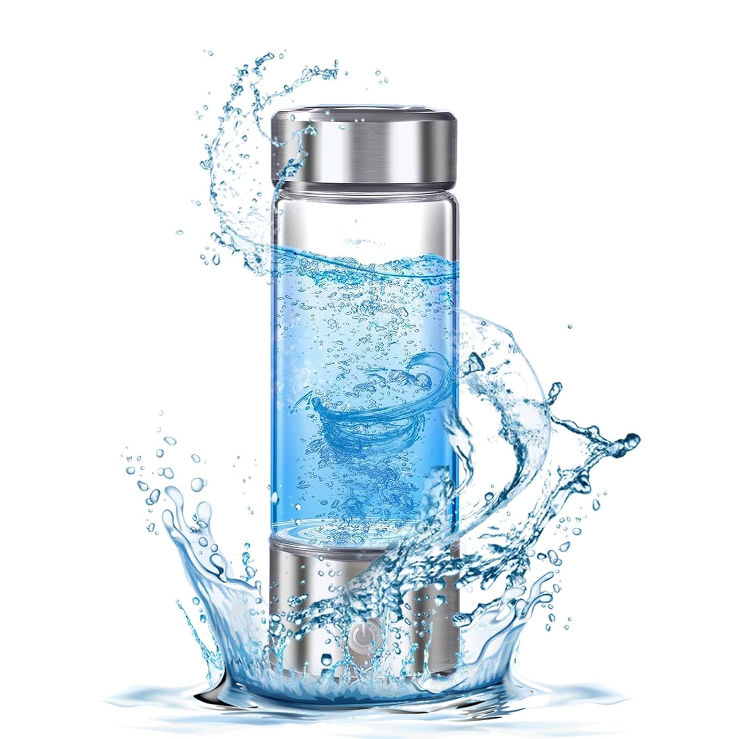 420ml Rechargeable Glass Hydrohealth Hydrogen Water Bottles Portable ...