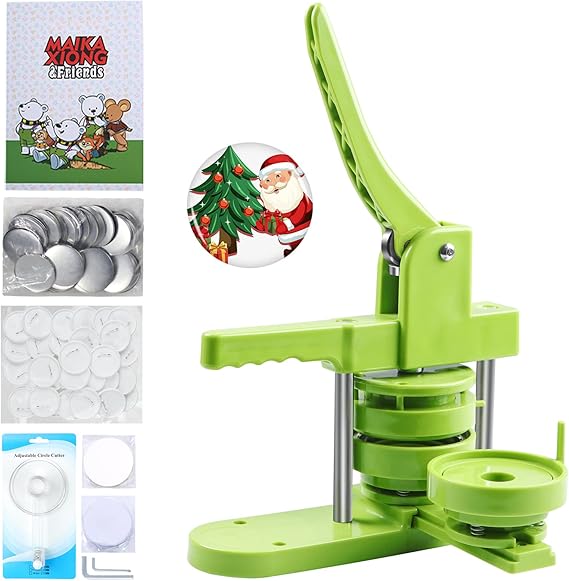 Amazon.com: Button Maker Machine 75mm (3 in) Installation-Free, DIY ...