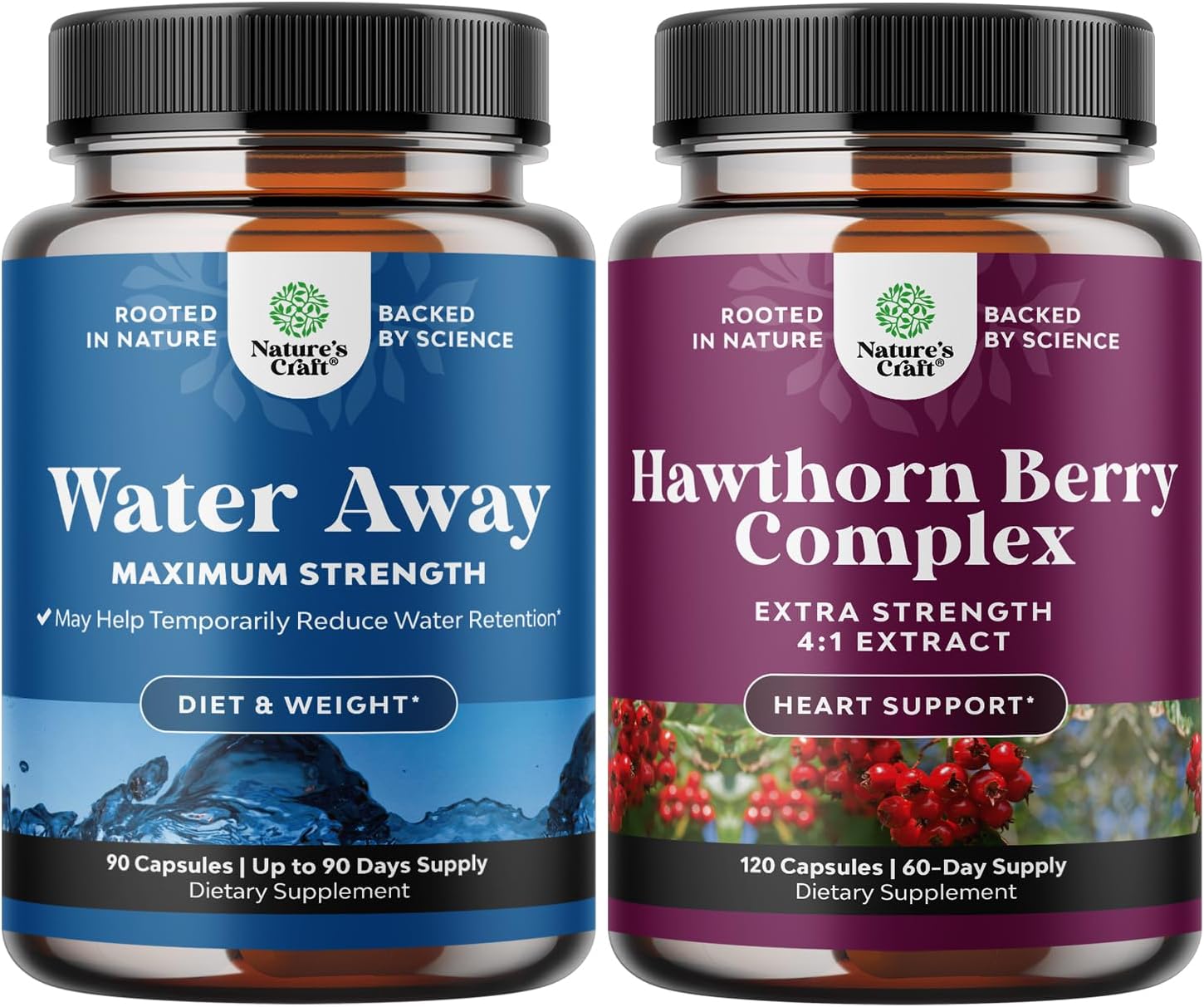 Amazon.com: Bundle of Water Away Pills Maximum Strength - Herbal ...