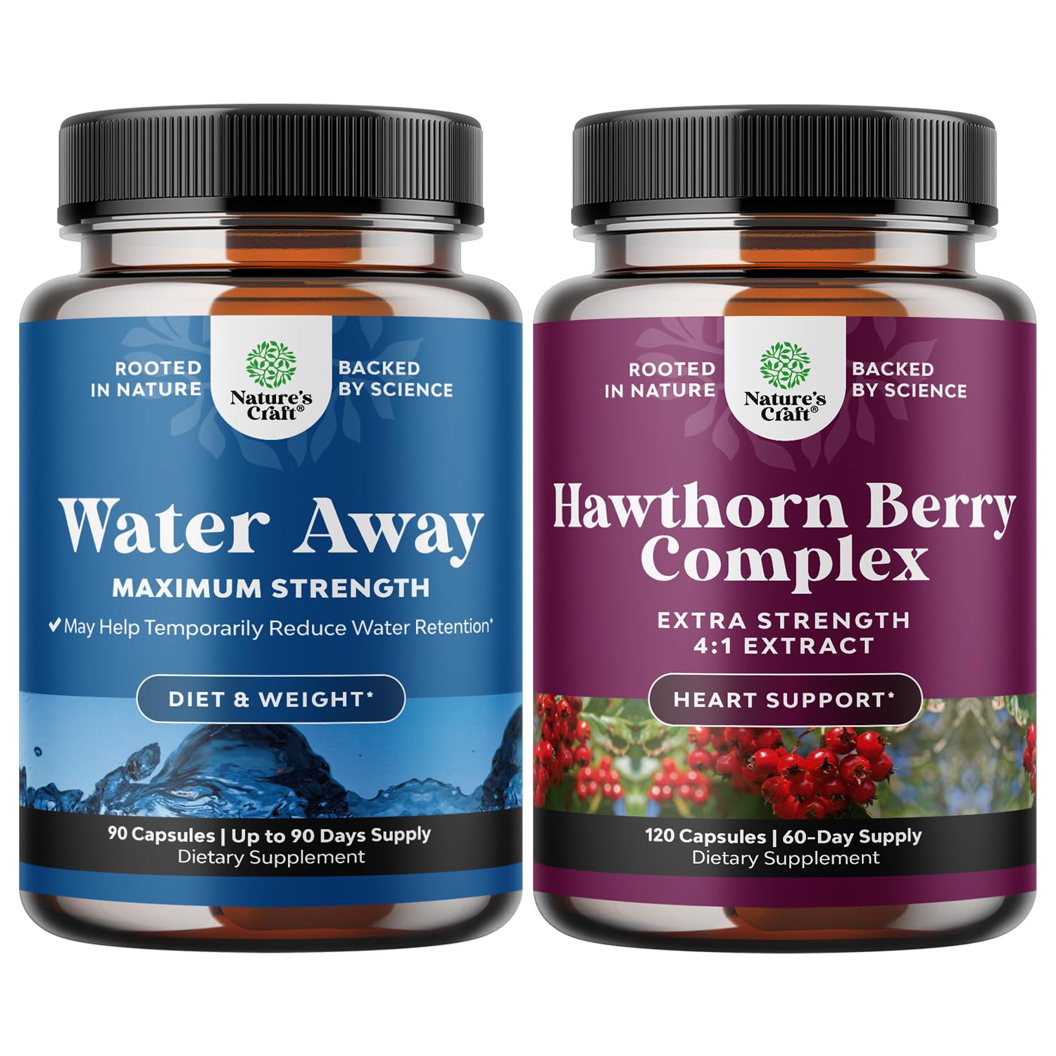 Amazon.com: Bundle of Water Away Pills Maximum Strength - Herbal ...