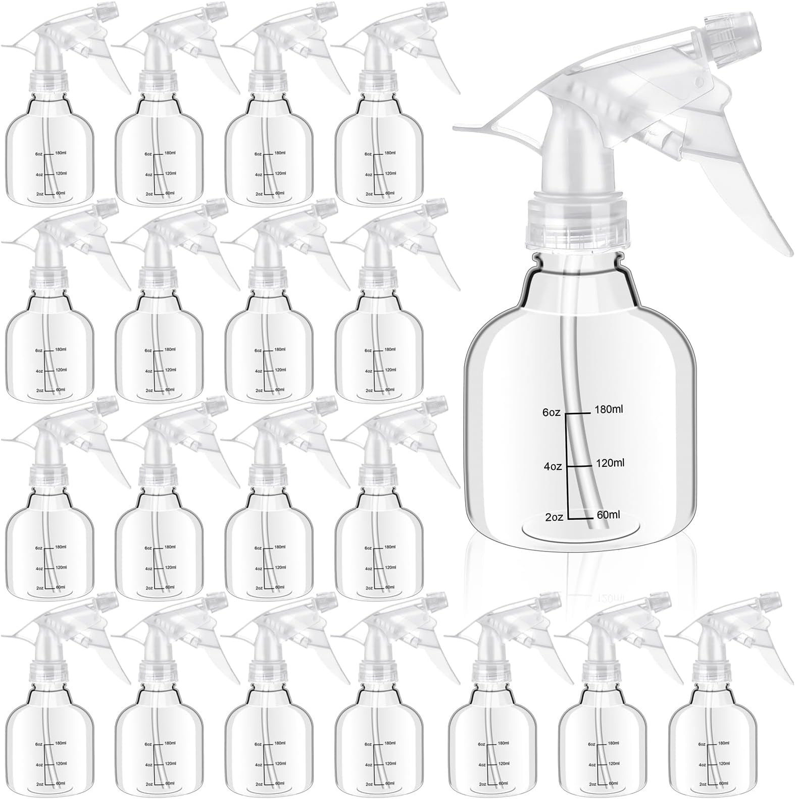 Amazon.com: Merkaunis 20PCS 8 oz Spray Bottle Clear Plastic Spray ...