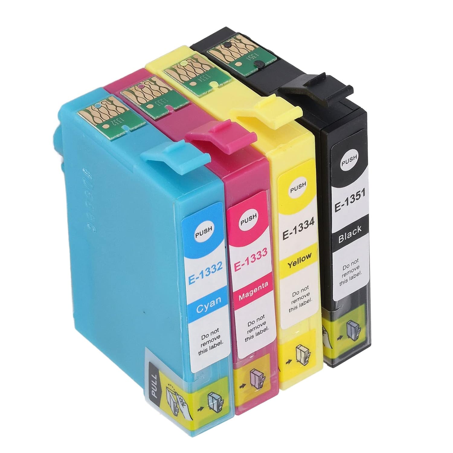 Ink Cartridges, Clear Print 4X BK C M Y High Yield Printer Ink ...