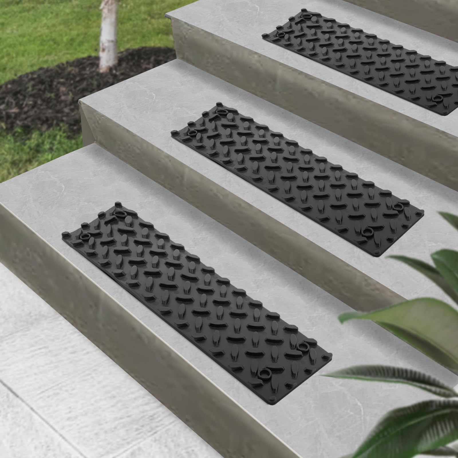 Snapklik.com : HOXWELL 12 PCS Rubber Stair Tread For Wooden Steps
