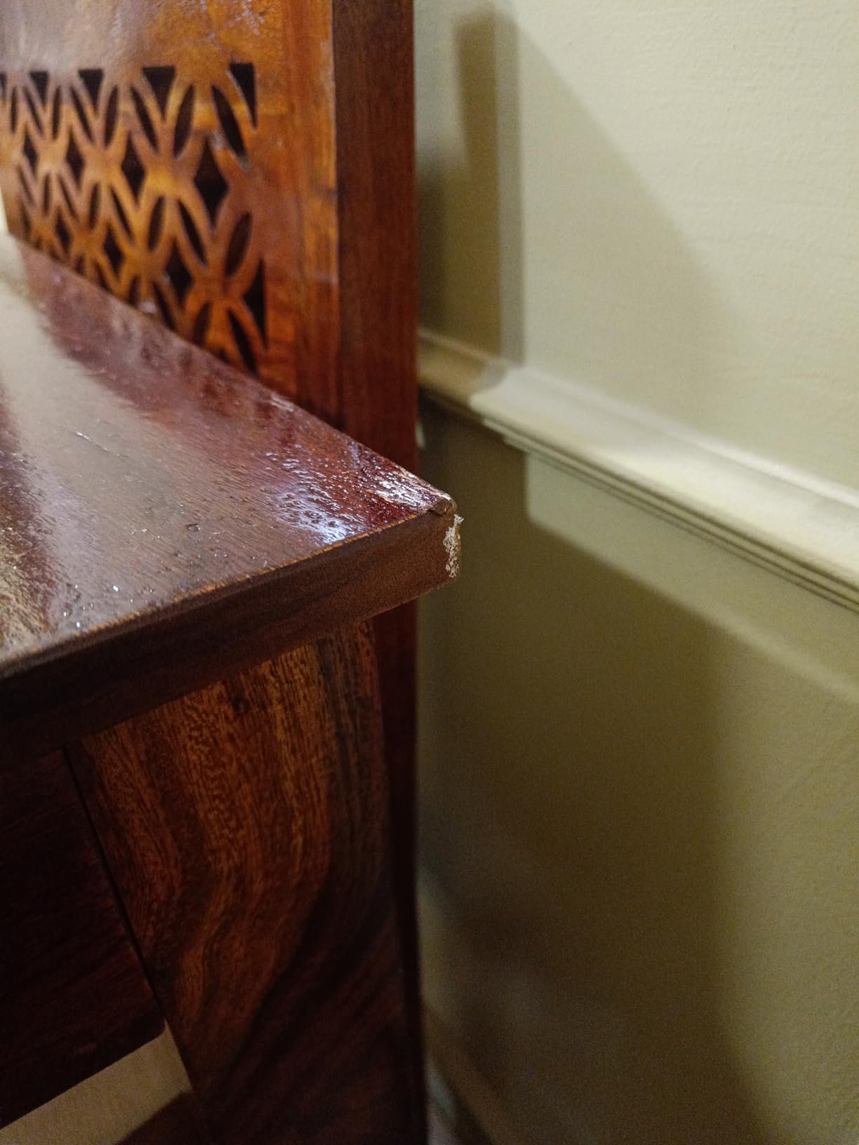 PORASH FURNITURE Sheesham Wood 4 Seater Dining Table with 4 Chairs for ...