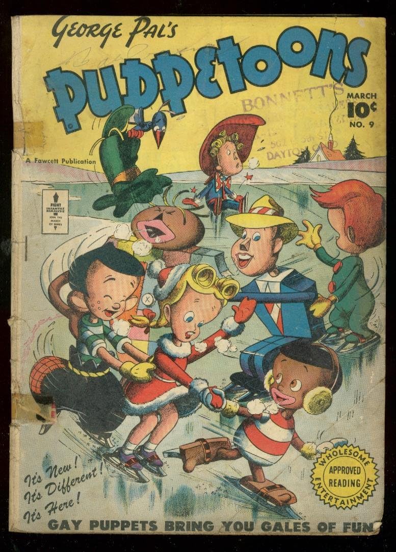 Amazon.com: GEORGE PAL'S PUPPETOONS #9 1947-FAWCETT CARTOON SERIES G ...