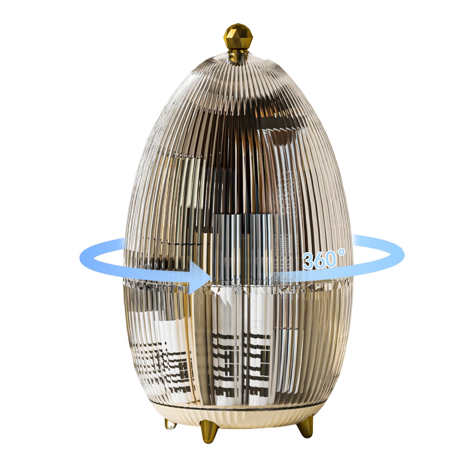 Amazon.com: Covered Rotating Makeup Organizer with lid 360-Degree ...