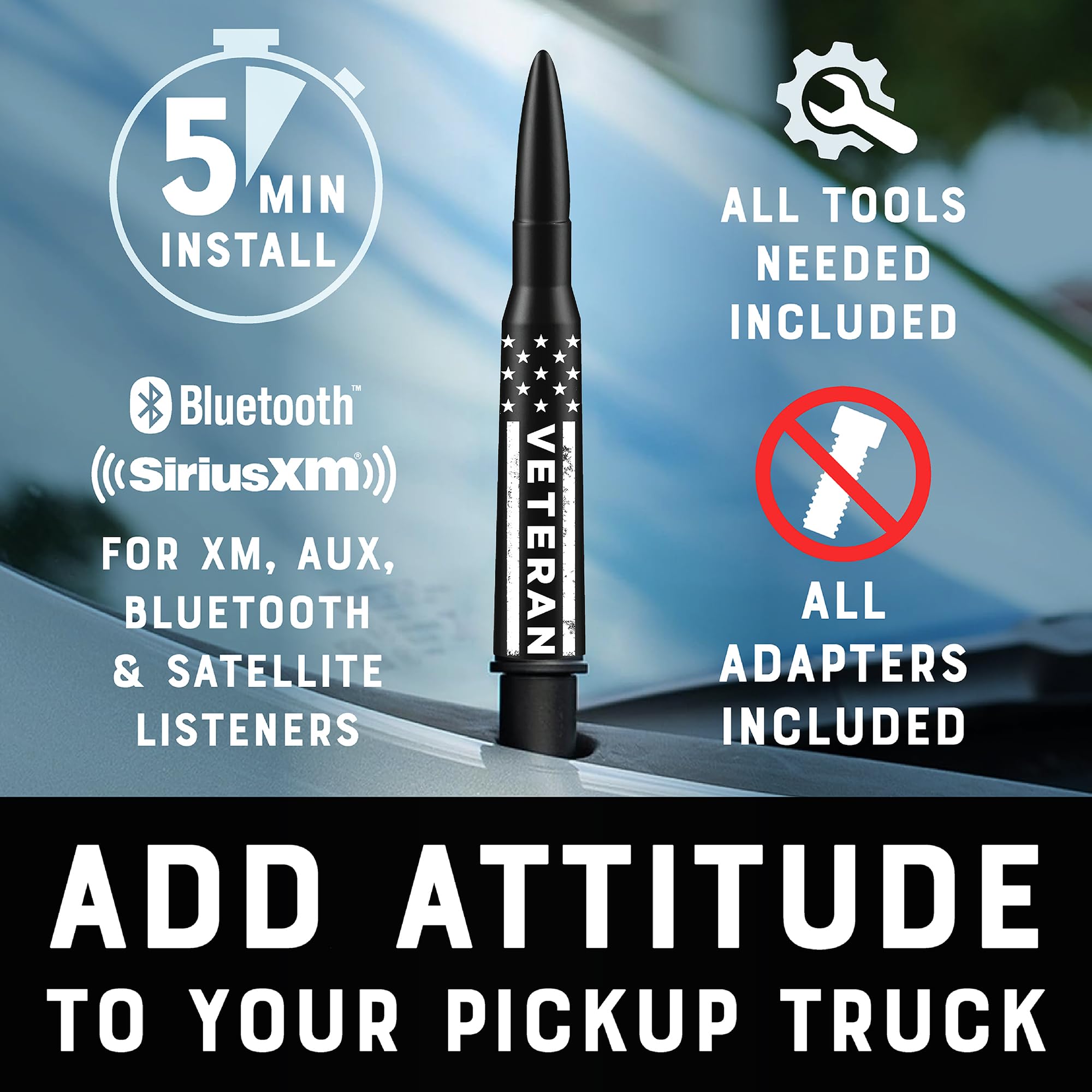 Snapklik.com : EcoAuto Car Antenna Topper Fits All Chevy & GMC Truck ...