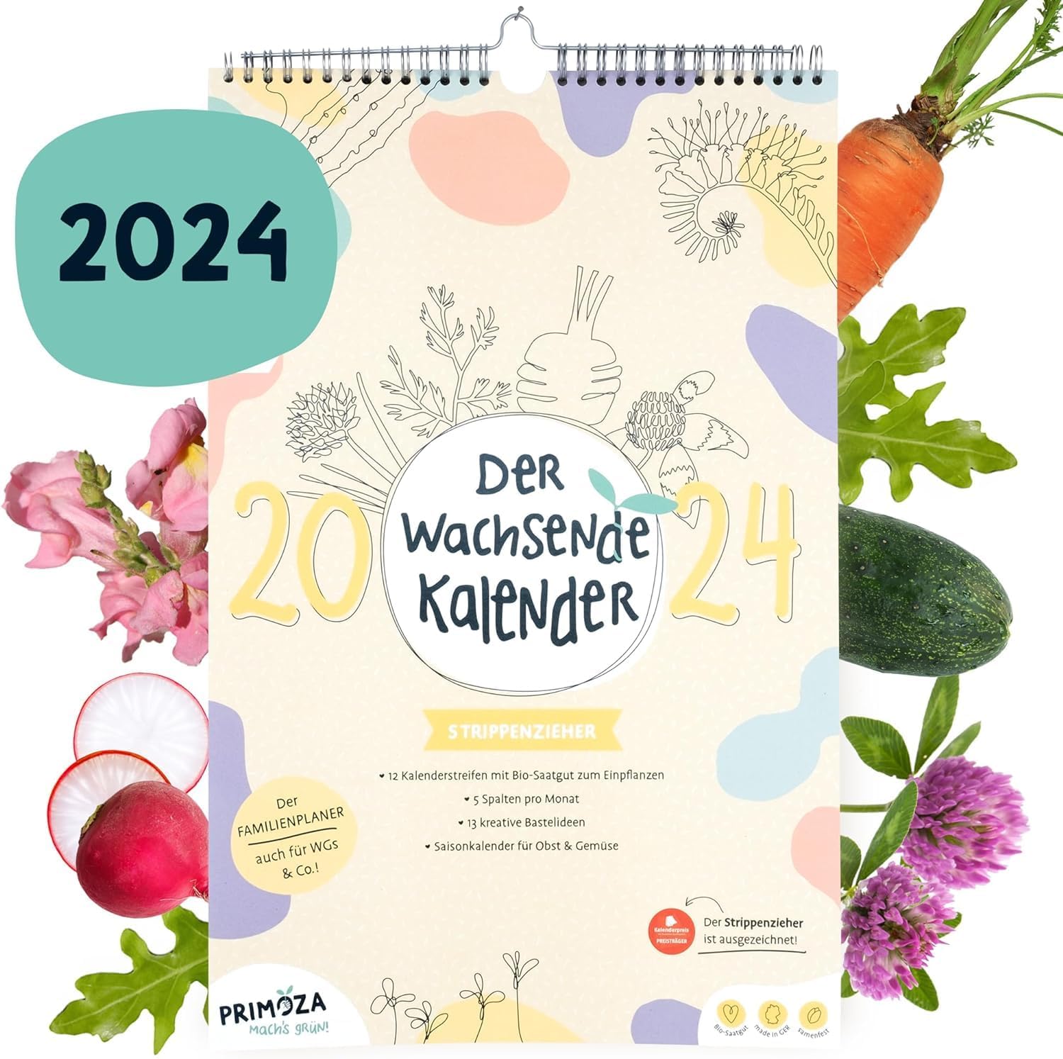Einpflanzbarer Kalender 2024