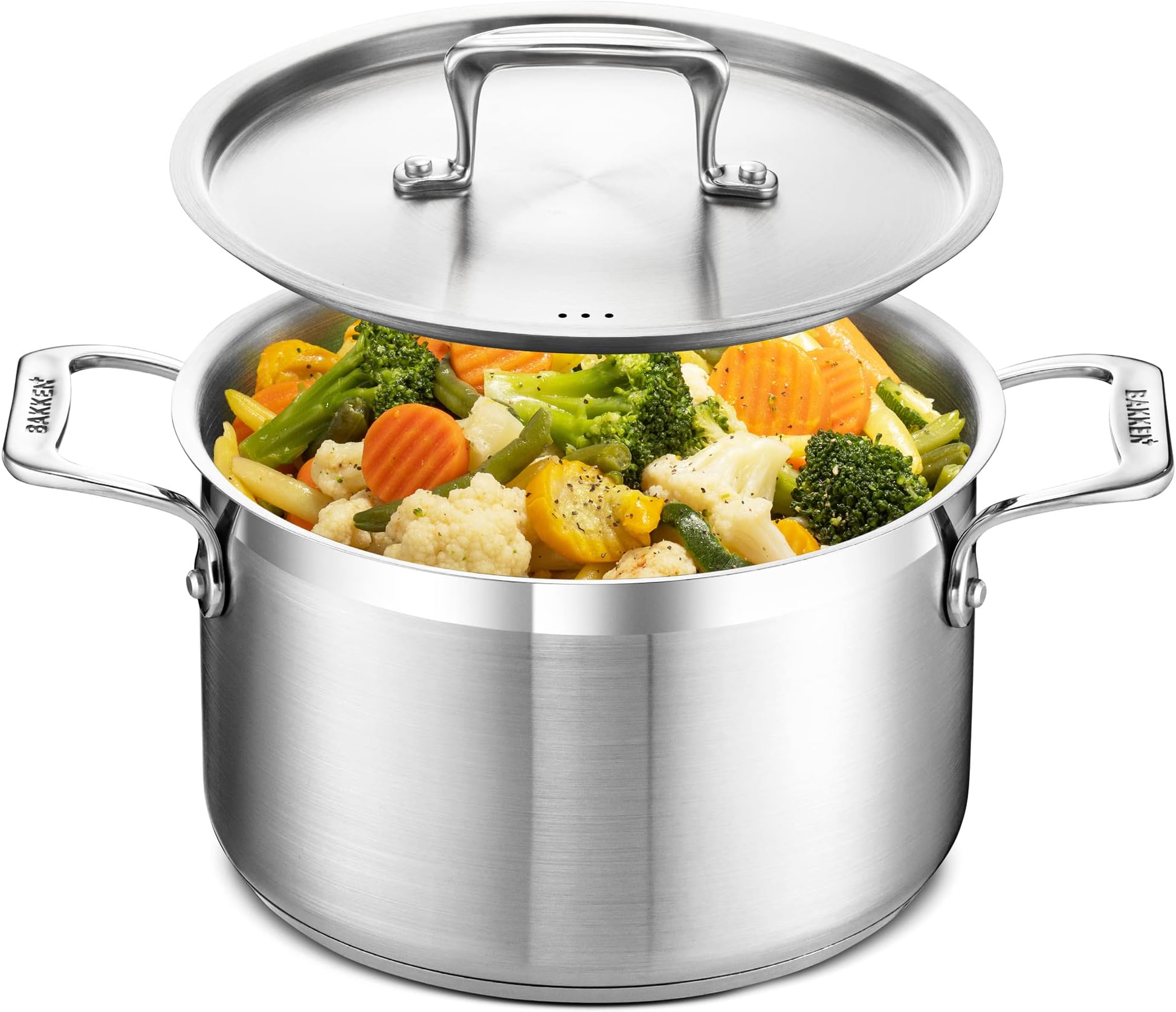 Amazon.com: 18 Quart Stainless Steel Stock Pot, Commercial Heavy Duty ...