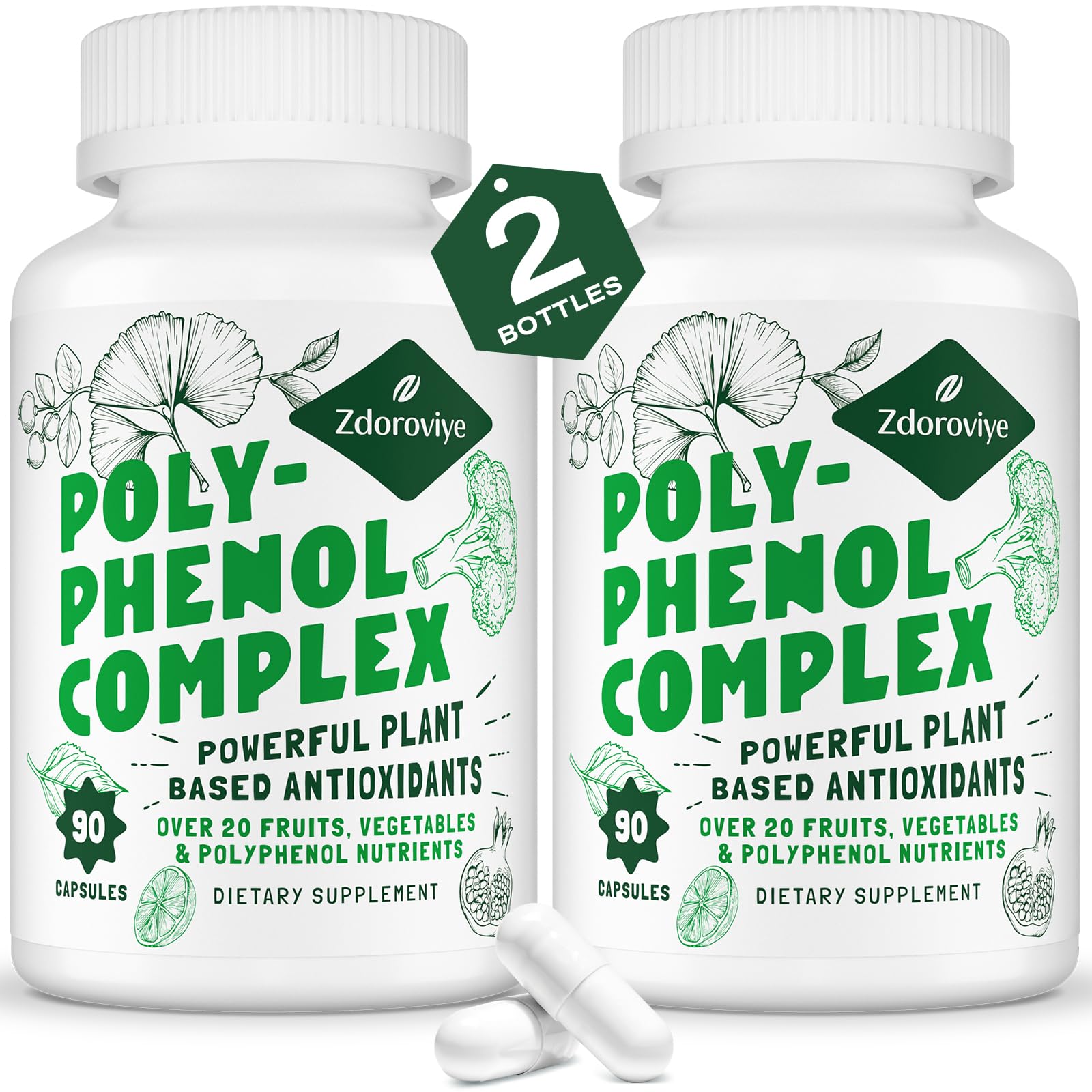 Snapklik.com : 2250 MG Polyphenols Supplement Over 20 Fruits ...