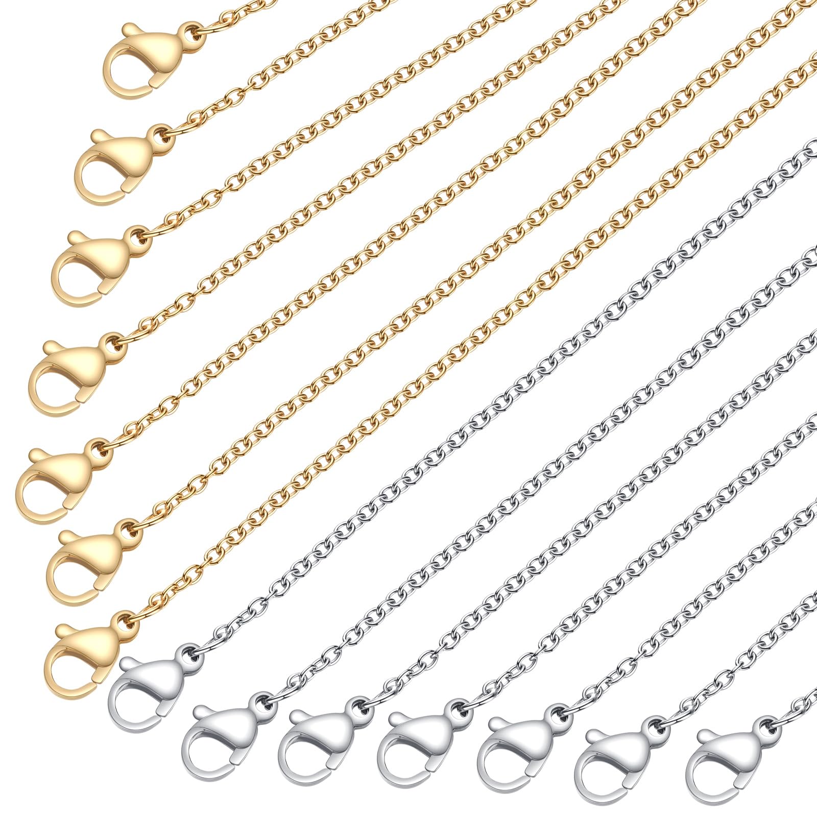 Stainless Steel Chain for Jewelry Making: LUCKYPADS Necklace Chains ...