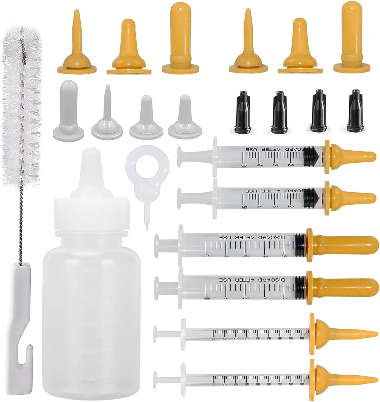 Puppy Syringe Feeder, Puppy Nursing Bottle Pet Syringe Feeding Kit ...