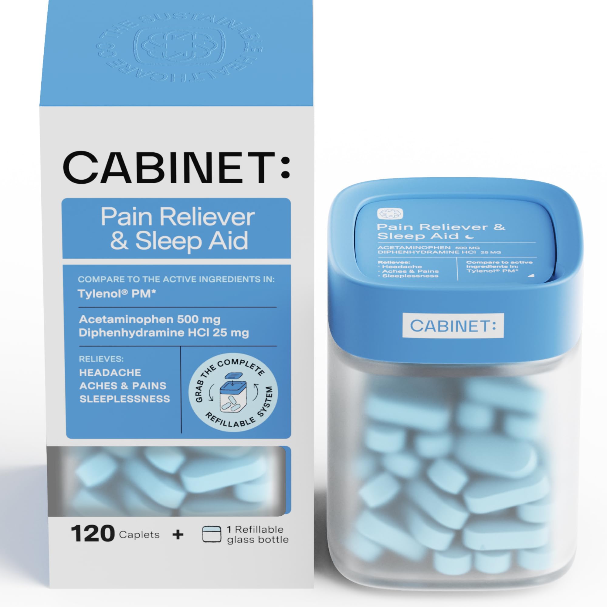 Amazon.com: Cabinet: Nighttime Pain Reliever PM and Sleep Aid for ...
