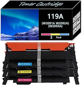 Amazon.com: 119A W2090A W2091A W2092A W2093A Toner Cartridges High ...