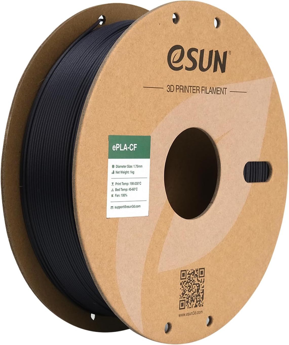 eSUN PLA Filament 1.75mm, ePLA-CF Carbon Fiber Filled PLA Filament ...