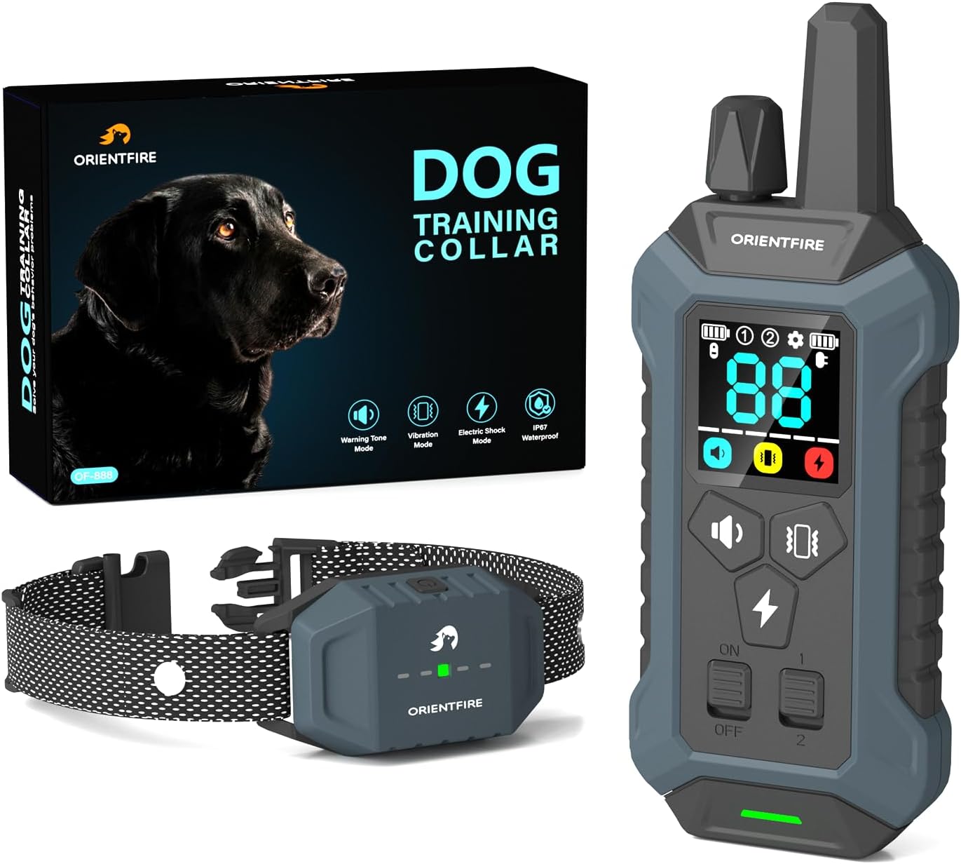 Amazon.com: Orientfire Dog Shock Collar with Remote Control, 4200FT Dog ...